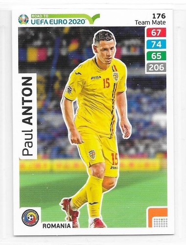 Carte adrenalyn XL Panini - Euro 2020 - Roumanie - Paul Anton - N°176 | eBay