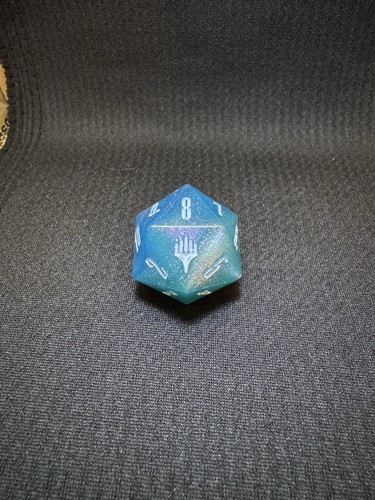 MTG Final Fantasy: Gift Bundle "Crystal" Shinra Blue Oversized D20 Die Dice | eBay