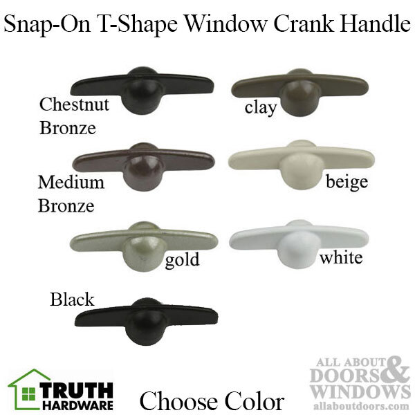 11573 Snap on T-Shape Window Crank Handle, 11/32 Spline - Beige | eBay
