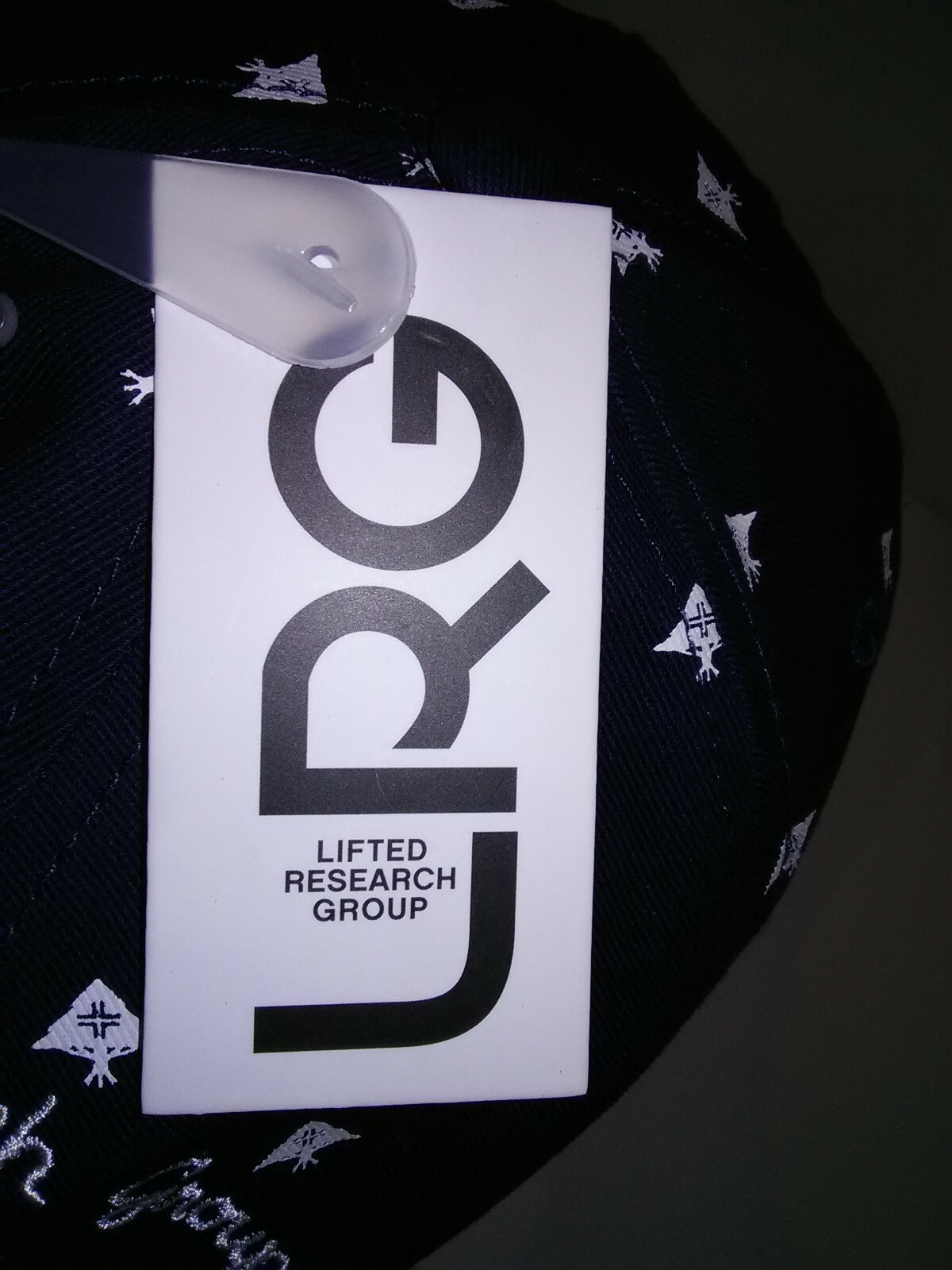 LRG LIFTED RESEARCH GROUP MONOGRAM PRINT BLOCK LOGO FIVE PANEL SNAPBACK ...