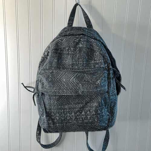 Deena & Ozzy Acid Washed Azteca Denim Blue Jean Distressed Backpack 90s ...