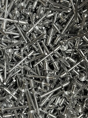 (100) POP Blind Rivet #616 3/16” X 5/8-1” Grip .68-1.0” All Aluminum ...