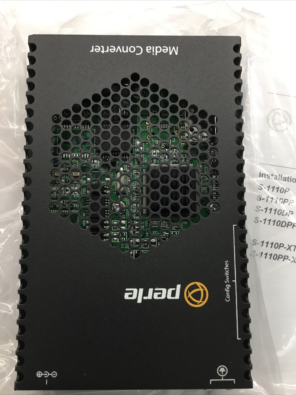 Perle Systems Perle S-1110P-SFP-XT Media Converter - 10/100/1000Base-T ...