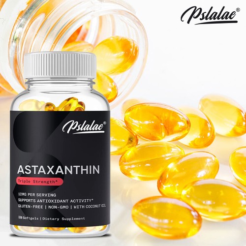 Astaxanthin 12mg - Supports Skin, Eye, Joint and Heart Health, Enhance ...