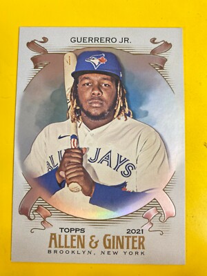 15364 2021 Topps Allen and Ginter Silver #63 Vladimir Guerrero Jr. BLUE ...