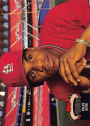 Felix Jose 1992 Stadium Club 407a St. Louis Cardinals BASEBALL Card | eBay