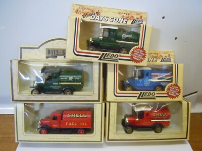 Lledo Days Gone 5 set Fuel Themed Diecast Model Cars New Castrol Shell ...