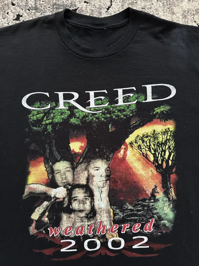 Shirt Creed Band Weathered Album Unisex Cotton Tee All Size | eBay