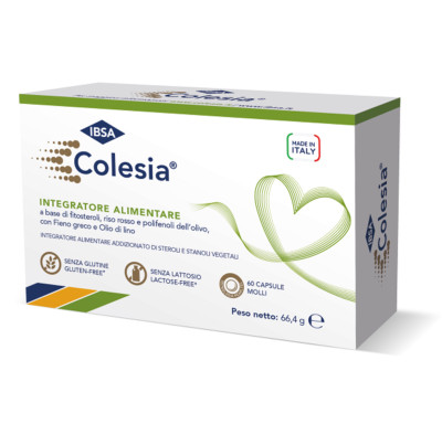 Colesia 60 capsule con fitosteroli riso rosso polifenoli olivo fieno ...