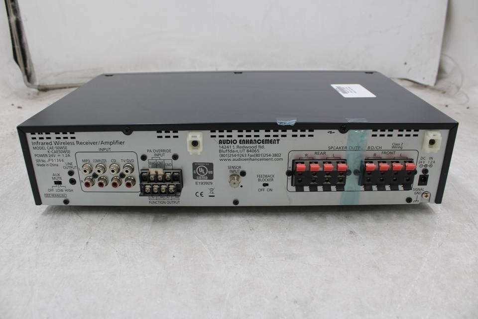 Audio Enhancement CAE-50WSE Promethean Infrared IR Wireless Receiver ...