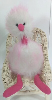 Jellycat Raspberry Ripple PomPom Ostrich Plush 15” Pink Bird Emu | eBay