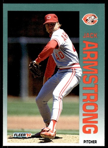 1992 Fleer Baseball Card Jack Armstrong Cincinnati Reds #398 | eBay