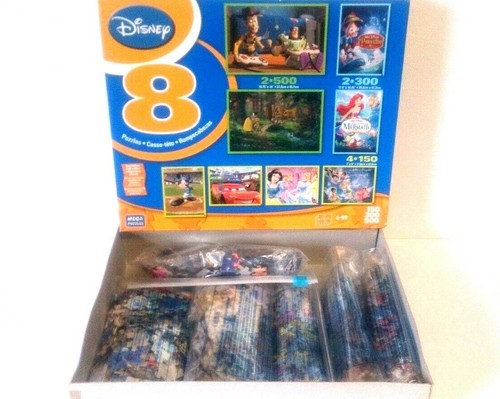 Disney 8 Puzzle MEGA Pack- 1 Surprise Nemo Cars Toys Pooh Cinderella ...