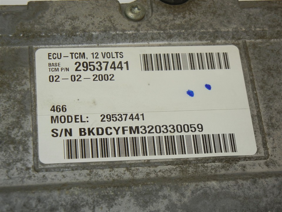 2002 GM Allison TCM Transmission Computer ECU 29537441 15768288 ...