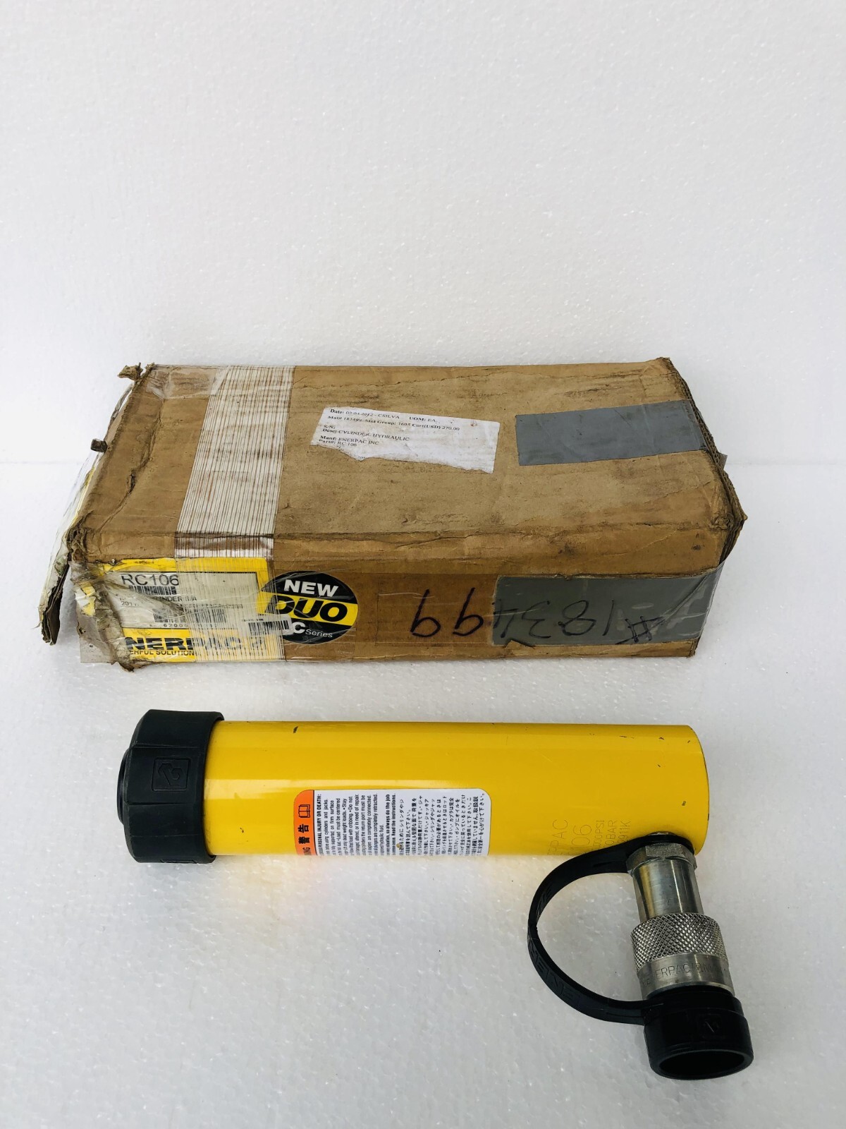 Enerpac RC 106 Hydraulic Cylinder 10 Tons Capacity 6" Stroke 700 Bar ...
