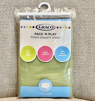 Graco Pack n Play Playard Fitted Sheet - Tarragon Green - 39" X 27 ...