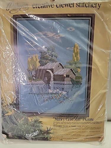 Vtg Paragon Crewel Kit " Mabry Grist Mill" Kit | eBay