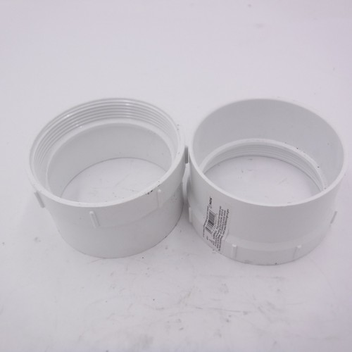 2 Pack NDS 4" Hub x 4" D FPT PVC Pipe Adapter Fitting 4P11 | eBay