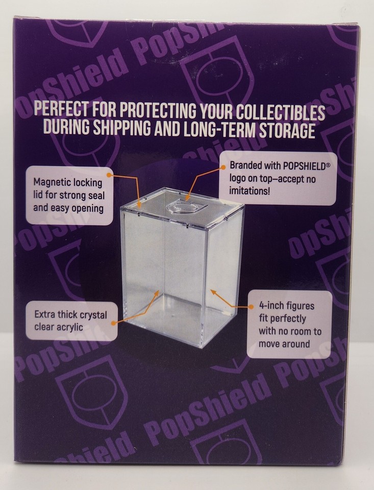 4" PopShield Armor Single Pack Hard Protector for 4" Vinyl Collectibles | eBay