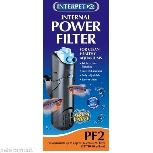 INTERPET PF MINI, PF1, PF2, PF3, PF4 INTERNAL AQUARIUM FISH TANK POWER ...