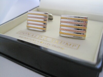 Donald Trump Signature Collection Tri-Color Cufflinks | eBay