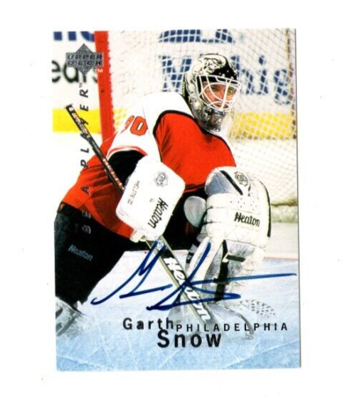 1995-96 Upper Deck Be A Player BAP Garth Snow Autograph Card #S57 ...