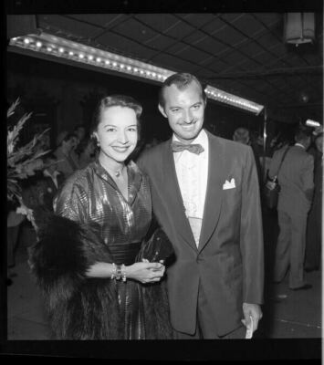 Zachary Scott Ruth Ford smiling at party Original 2.25 x 2.25 Camera ...