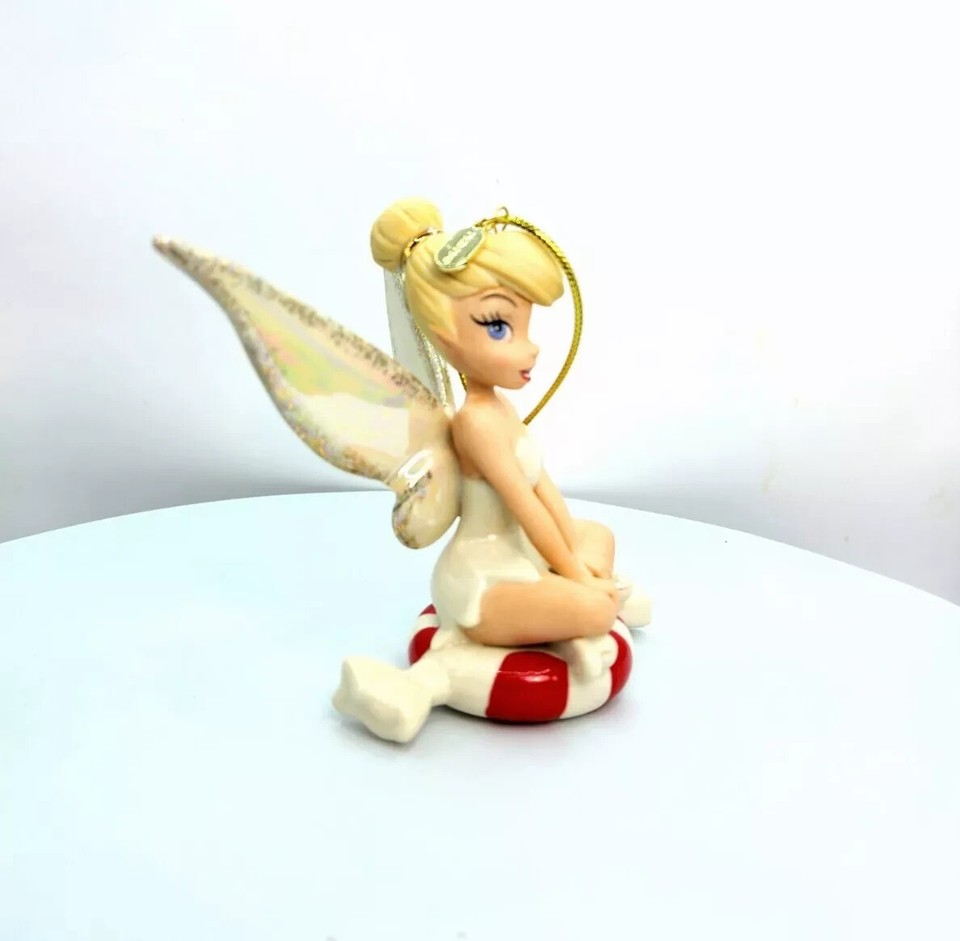 Lenox Disney 2024 Tinkerbell Figurine Ornament Fairy Sitting on ...