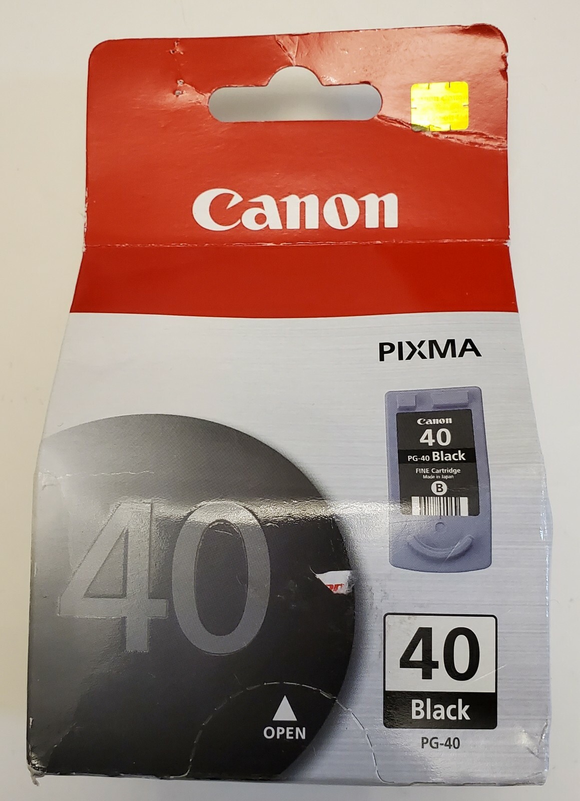 CANON PIXMA 40 PG-40 BLACK FINE CARTRIDGE MADE IN JAPAN NEW FACTORY ...