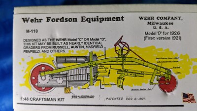 O On3 On30 McKenzie Iron Steel Fordson Wehr Road Grader kit - mint | eBay