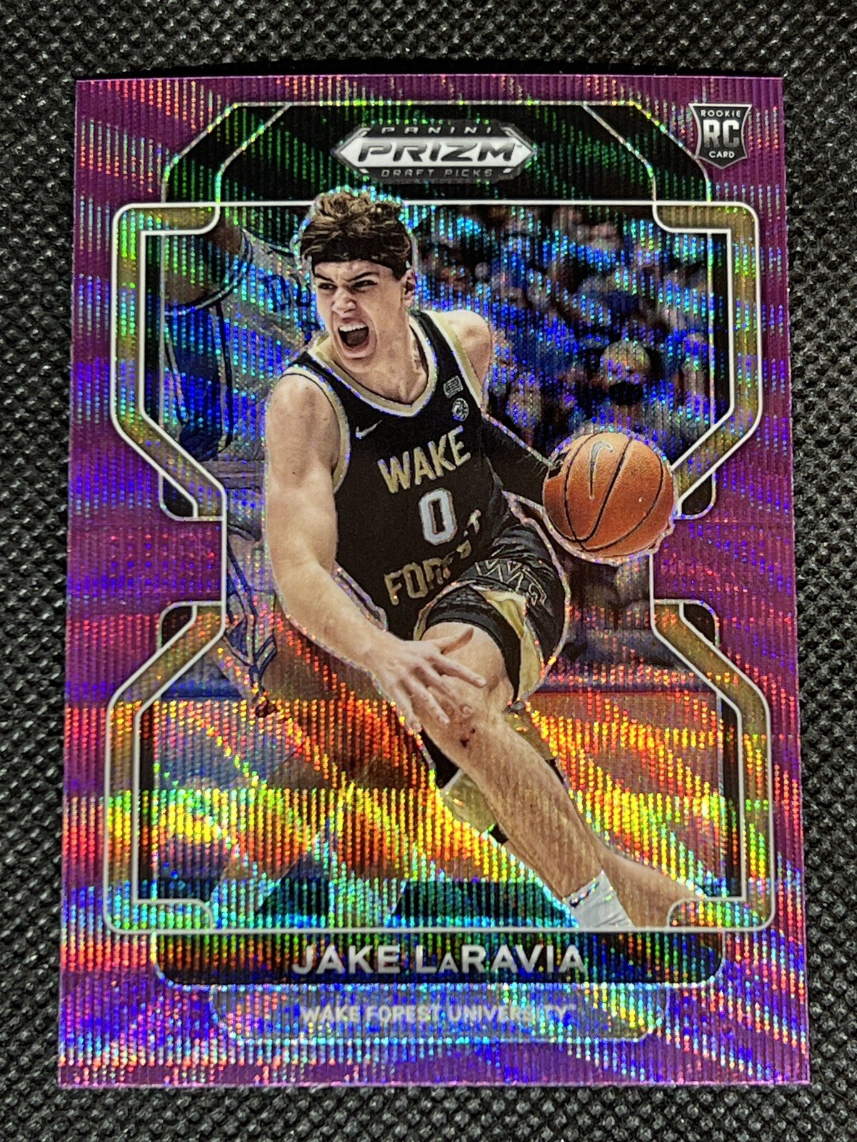 2022 Panini Prizm DP JAKE LARAVIA RC #87 PURPLE WAVE PRIZM ROOKIE CARD | eBay