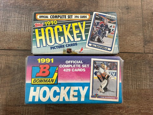 1990-91 TOPPS & 1991 Bowman HOCKEY COMPLETE Factory Sets *Noles2148* | eBay