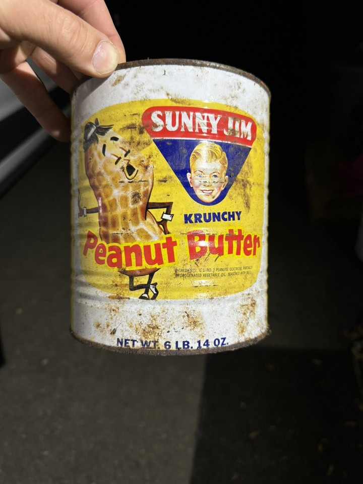 Vintage Sunny Jim Peanut Butter Seattle WA No. 10 6 lb Can | eBay