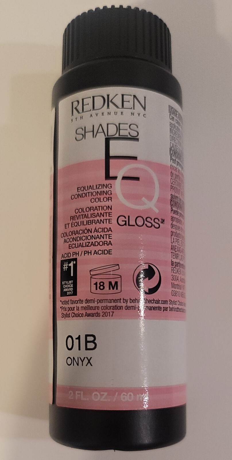 Redken Shades EQ Gloss 01B - Onyx, 2 oz NEW / Hair Color/HEALTH &BEAUTY ...