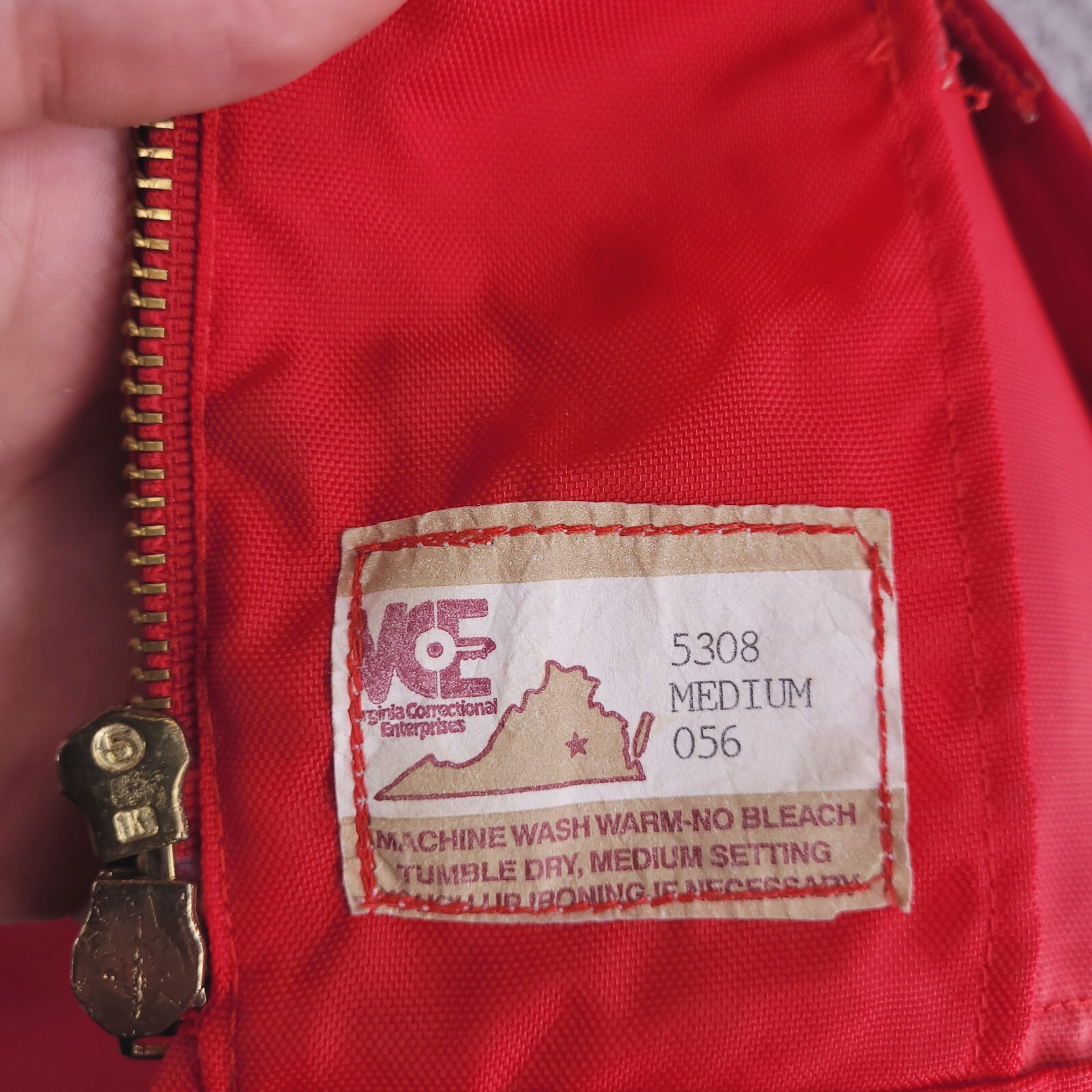 Virginia Correctional Uniform Jacket Mens Medium High… - Gem