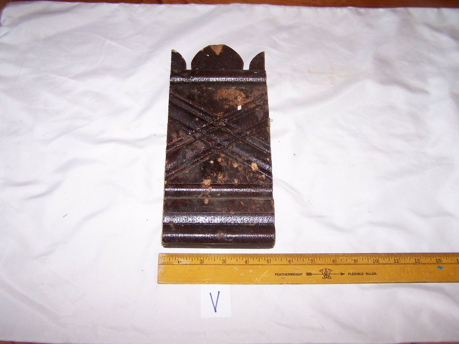 Antique Criss Cross Rosette WOODWORK Restoration Salvage Architectural ...