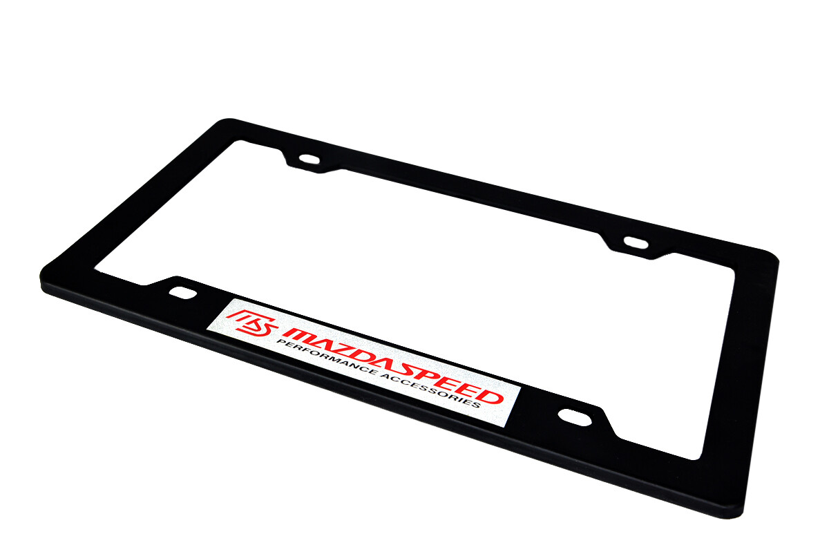2Pcs Universal MAZDASPEED Metal Black License Plate Frame for MAZDA | eBay