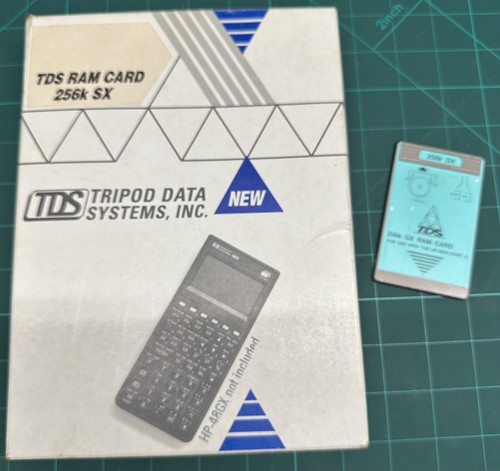 Working HP 48GX / 48SX SRAM 256KB Ram Memory Card - Adds 2 memory ports ...