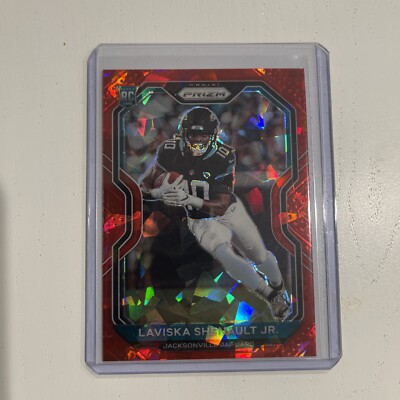 2021 Prizm Laviska Shenault Jr. Red Ice Prizm Rookie RC #350 Jaguars ...
