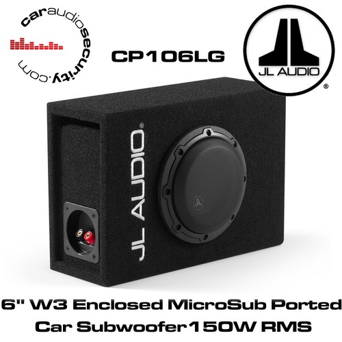 JL Audio CP106LG-W3v3 6" Enclosed MicroSub Ported Car Sub Subwoofer ...