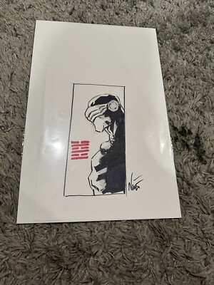 TMNT Snake Eyes Gi Joe 9 X 12 Eddie Nunez Original Color Sketch Signed ...
