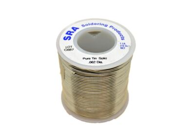 Lead Free Solid Core Solder, Pure Tin .062-Inch, 1-Pound Spool | eBay