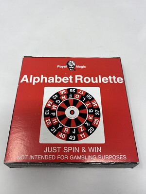 Vintage Magic Trick Alphabet Roulette by Royal Magic 1990's | eBay