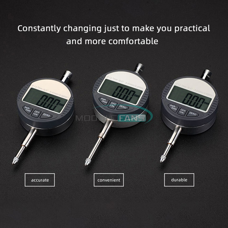 High Precision Dial indicator Electronic Micrometer 0-12.7mm 0.01mm / 0 ...