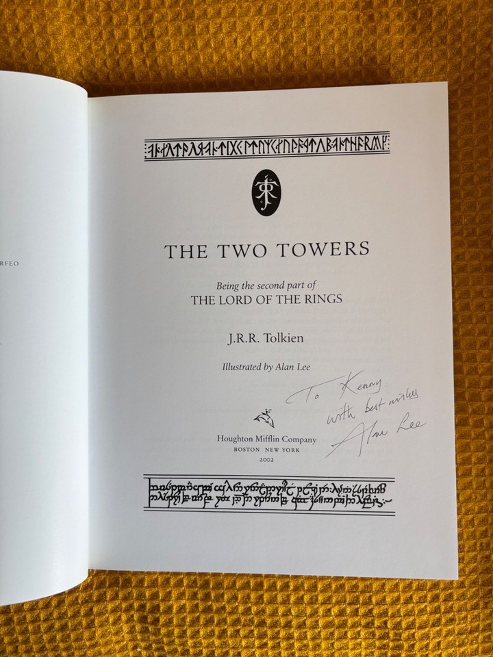 Lord of the Rings Trilogy Illustrated by Alan Lee SIGNED + Original ...