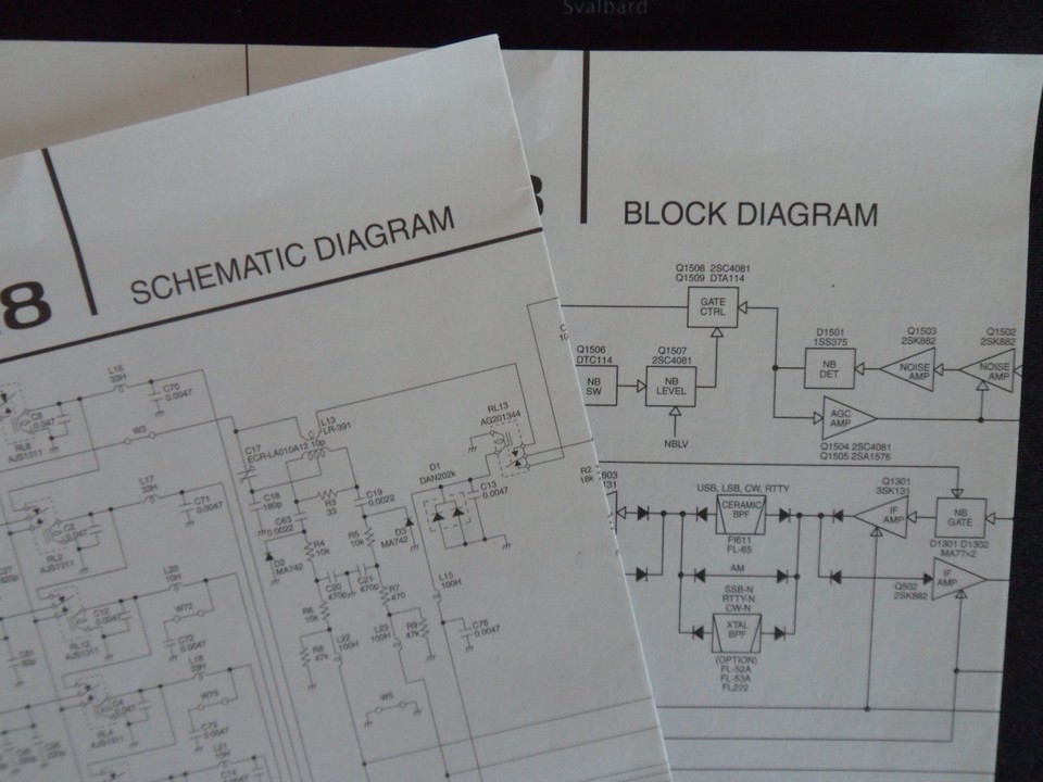 ICOM 718 (SCHEMATIC & BLOCK DIAGRAMS ONLY)...............RADIO_TRADER ...