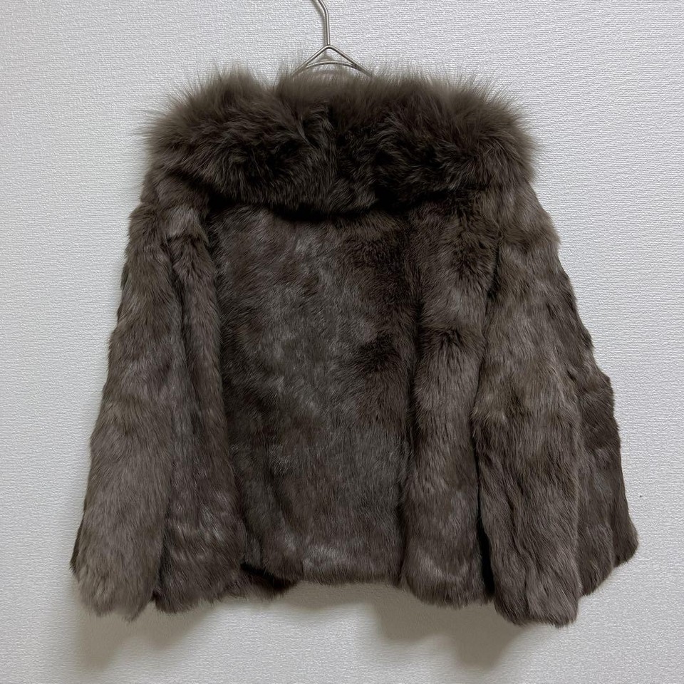 Trittico Short Fur Coat Real Fox and Rabbit Fur Wedding Women's Used ...