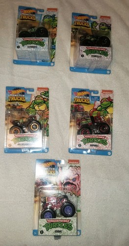 New 2020 TMNT Monster Trucks TEENAGE MUTANT NINJA TURTLES Complete Set ...