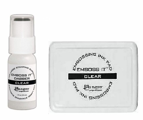 Ranger 4" Emboss It Clear Ink Pad with Dabber Refill Bottle, Ink Pad ...