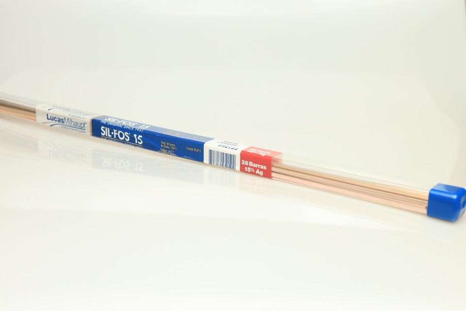 Lucas Milhaupt Sil-Fos 15 15% Silver Brazing Alloy Rods HVAC Grade 2 LB ...